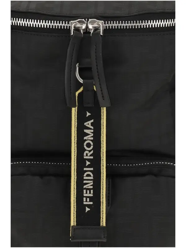 Fendi Tourist Ff Logo Jacquard Backpack