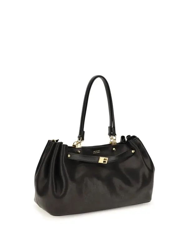 Balenciaga Medium Bel Air Tote Shoulder Bag - Black