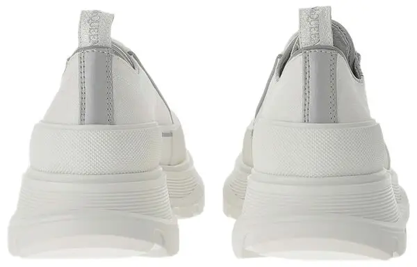Alexander McQueen Tread Slick Lace Up Shoes 'white Grey - White/grey