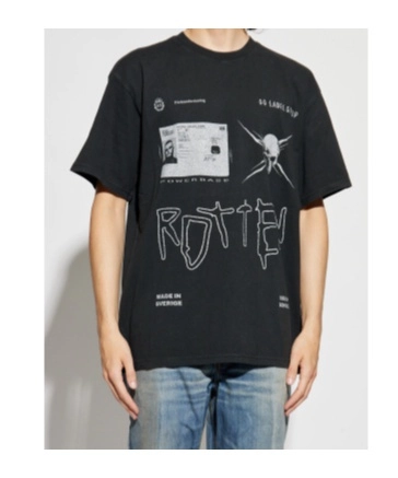 44 LABEL GROUP Graphic Printed Crewneck T-shirt