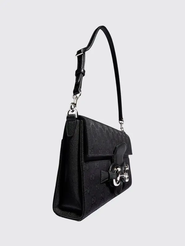 Gucci Horsebit Ristretto Shoulder Bag In Gg Monogram Jacquard