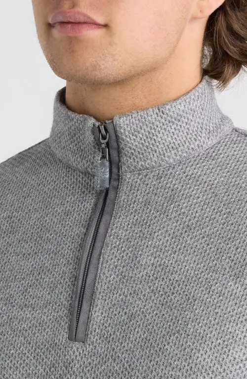 Johnston & Murphy Dalton Melange Quarter Zip Pullover