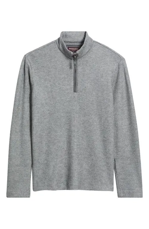 Johnston & Murphy Dalton Melange Quarter Zip Pullover