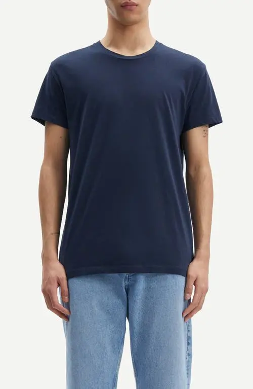 Samsøe Samsøe Kronos Organic Cotton T-shirt - Total Eclipse