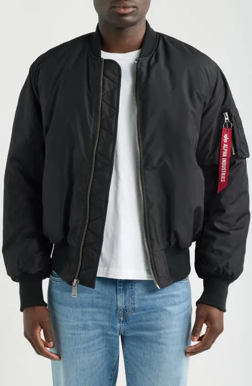 Alpha Industries Ma-1 Relaxed Bomber Jacket - Black