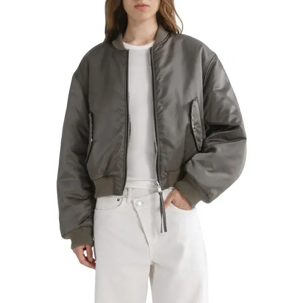 AGOLDE Frankie Reversible Bomber Jacket - Fern