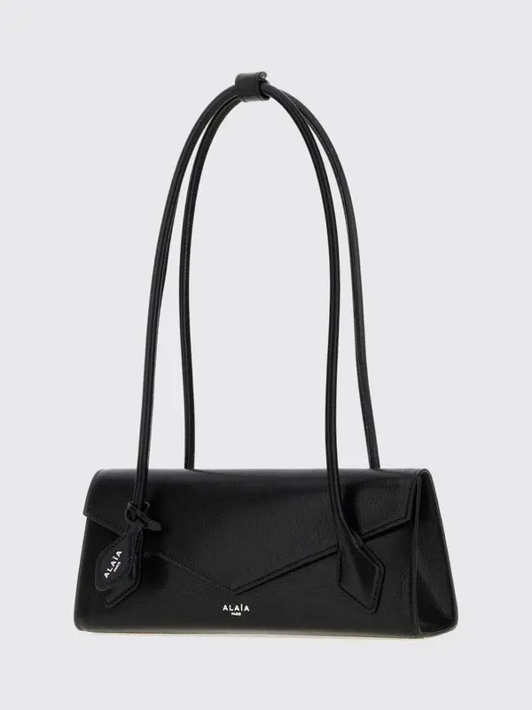 Alaïa Alai�a Le Teckel Sheepskin Leather Shoulder Bag With Flap Closure - Black