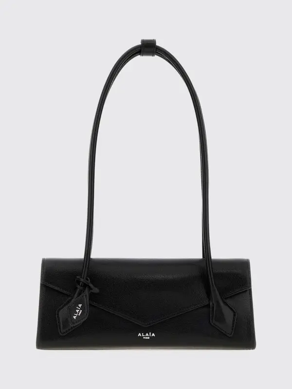 Alaïa Alai�a Le Teckel Sheepskin Leather Shoulder Bag With Flap Closure - Black