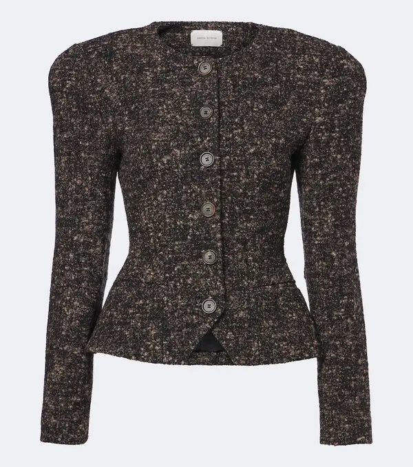 Magda Butrym Wool And Cashmere-blend Bouclé Jacket