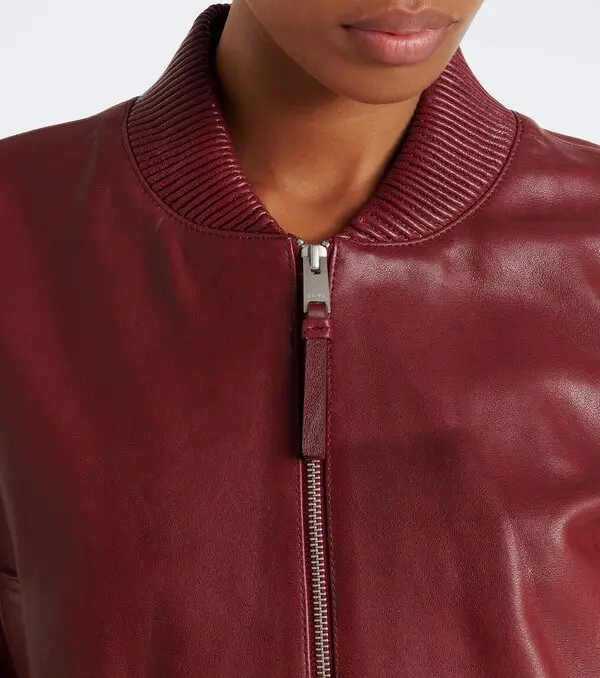 ARMA Hannah Leather Bomber Jacket