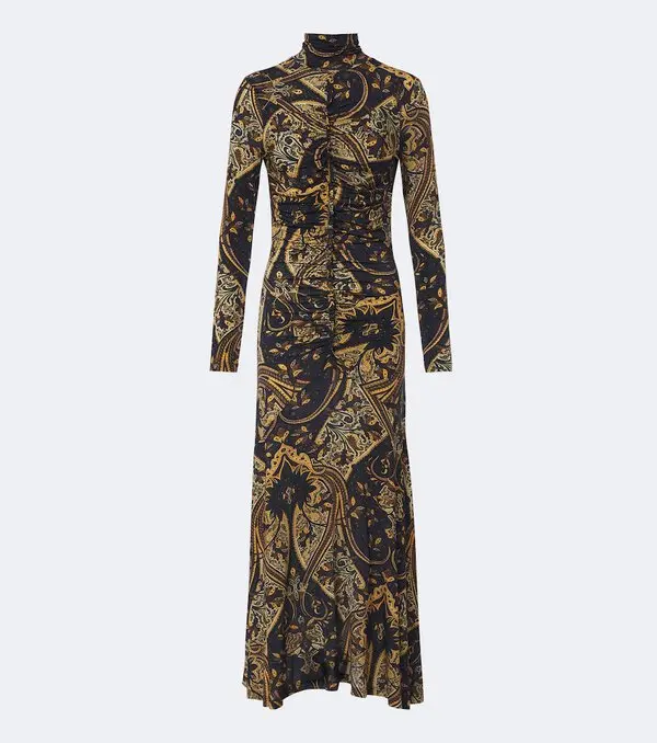 Ulla Johnson Ida Paisley Jersey Midi Dress