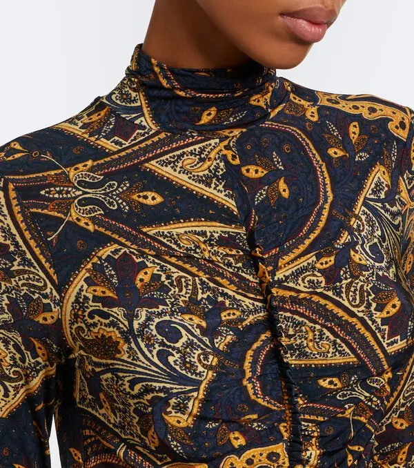 Ulla Johnson Ida Paisley Jersey Midi Dress
