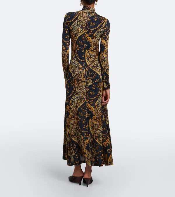Ulla Johnson Ida Paisley Jersey Midi Dress
