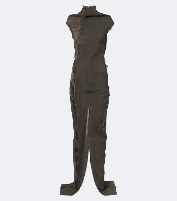 Rick Owens Sl Etna Denim Maxi Dress