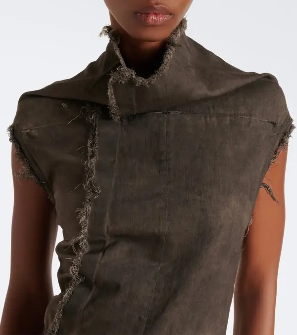 Rick Owens Sl Etna Denim Maxi Dress