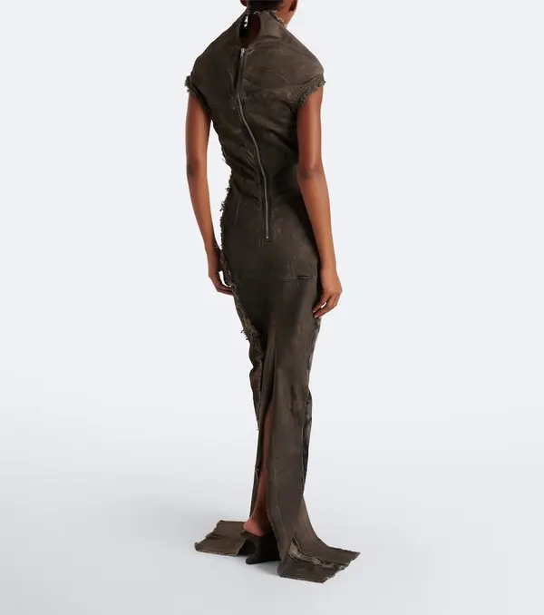 Rick Owens Sl Etna Denim Maxi Dress
