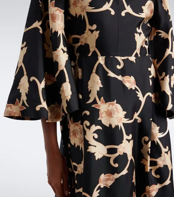 La DoubleJ Belle Printed Silk Twill Kaftan