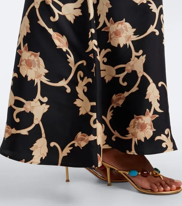 La DoubleJ Belle Printed Silk Twill Kaftan