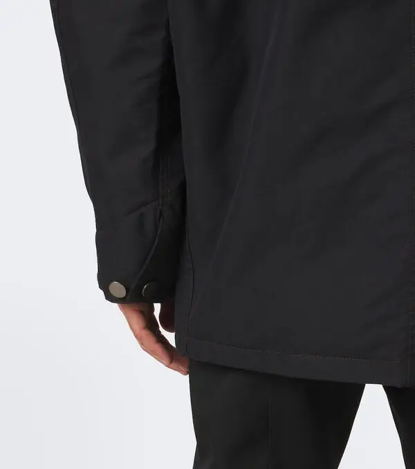 Prada Leather-trimmed Cotton-blend Down Jacket