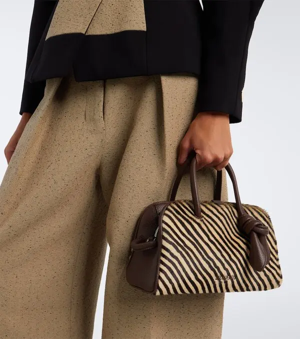 Jacquemus Turismo Small Calf Hair Bowling Bag