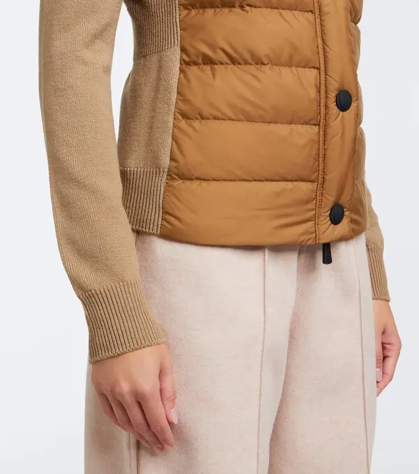 Moncler Down-paneled Cardigan