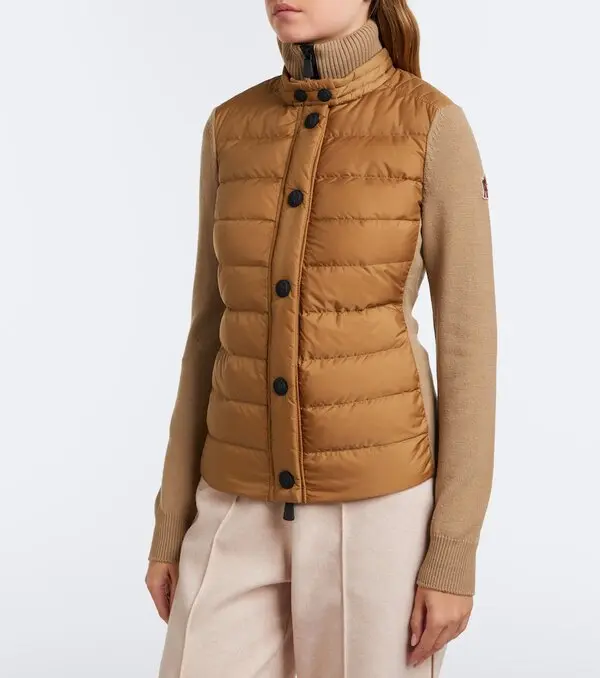 Moncler Down-paneled Cardigan