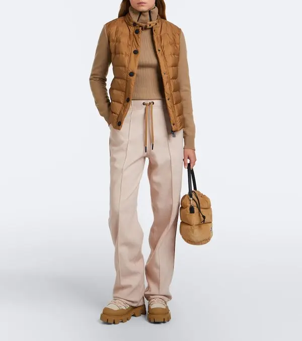Moncler Down-paneled Cardigan