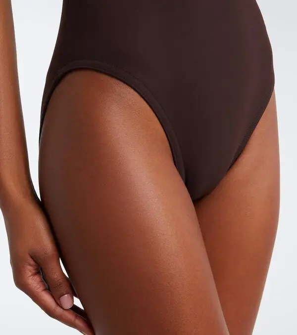 KARLA COLLETTO Rosetta Floral-appliqué Gathered Swimsuit