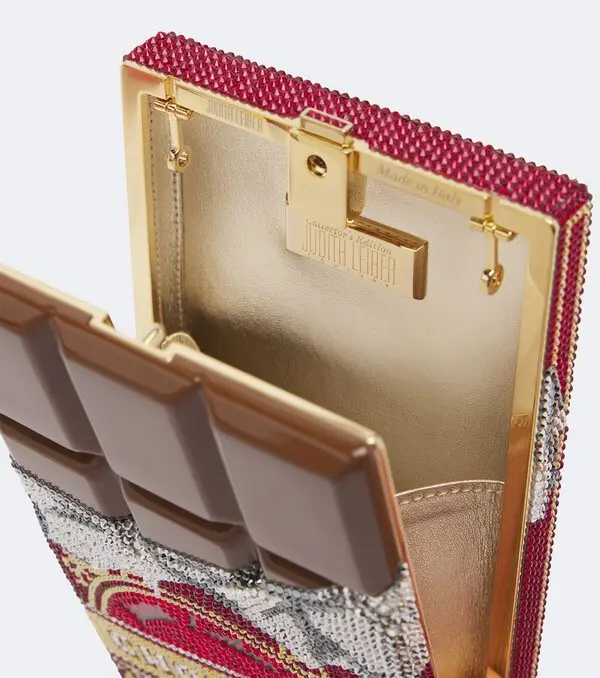 Judith Leiber Candy Bar Milk Chocolate Embellished Clutch