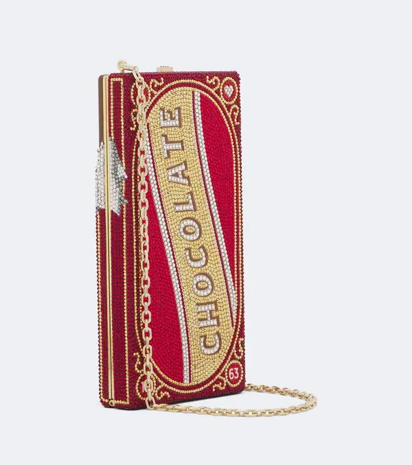 Judith Leiber Candy Bar Milk Chocolate Embellished Clutch