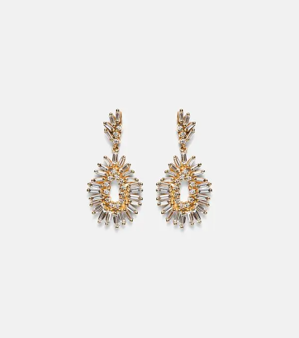 SUZANNE KALAN 18kt Earrings With Diamonds - Gold