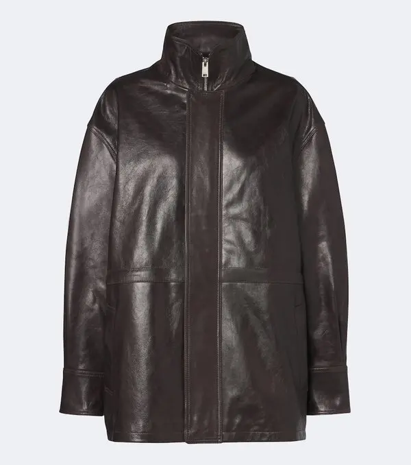 ARMA Alia Leather Jacket - Brown
