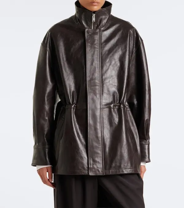 ARMA Alia Leather Jacket - Brown