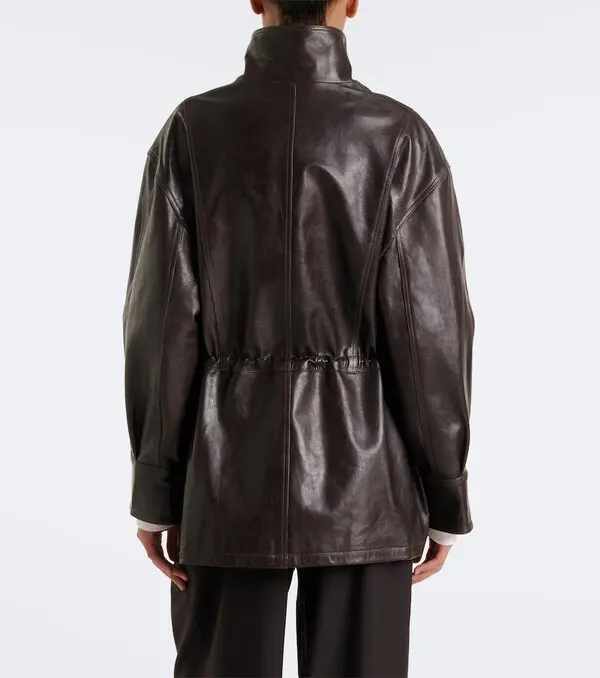 ARMA Alia Leather Jacket - Brown