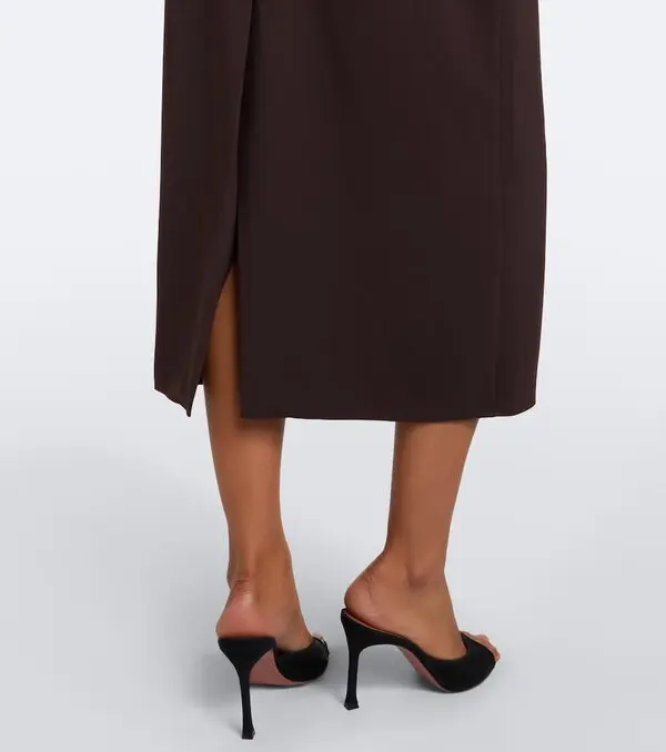 Veronica Beard June Crêpe Midi Dress - Brown