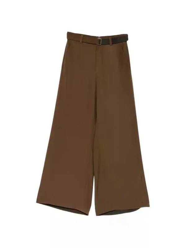 Sacai Belted Wide-leg Trousers