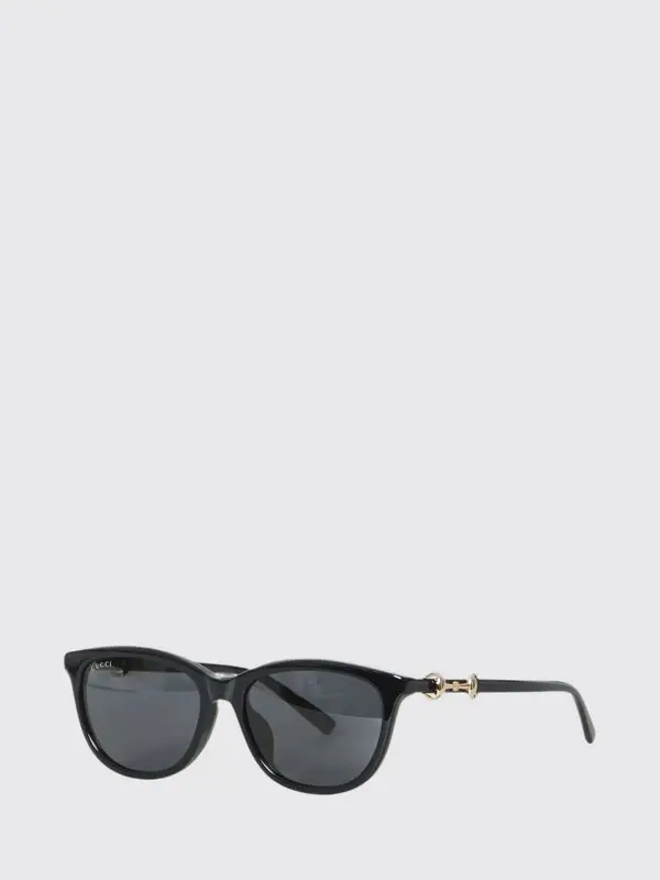 Gucci Cat-eye Acetate Sunglasses With Horsebit Detail - Black
