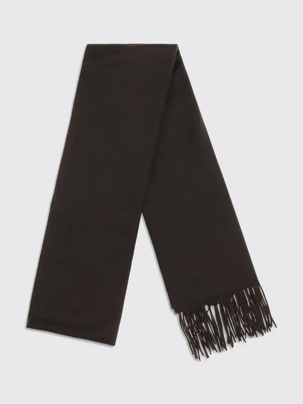 Max Mara 100% Pure Cashmere Scarf With Embroidered Logo Detail