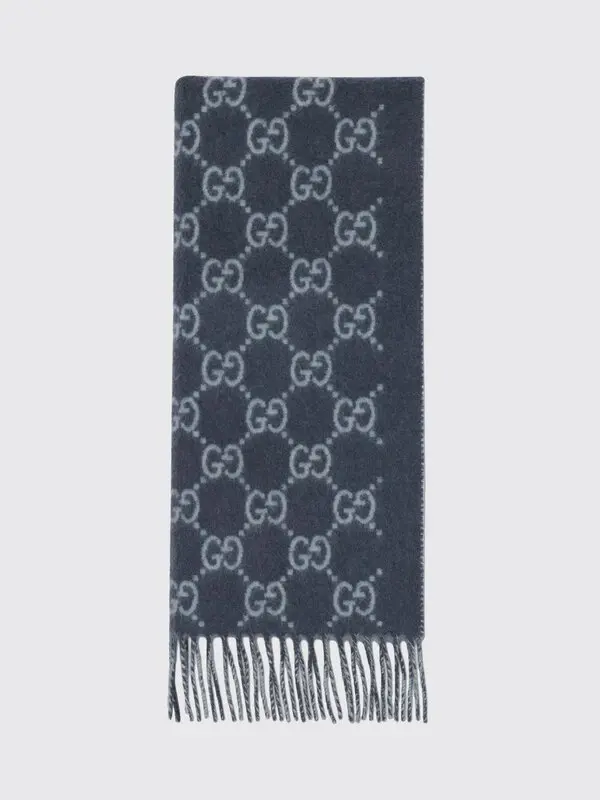 Gucci Gg Logo Pure Cashmere Scarf
