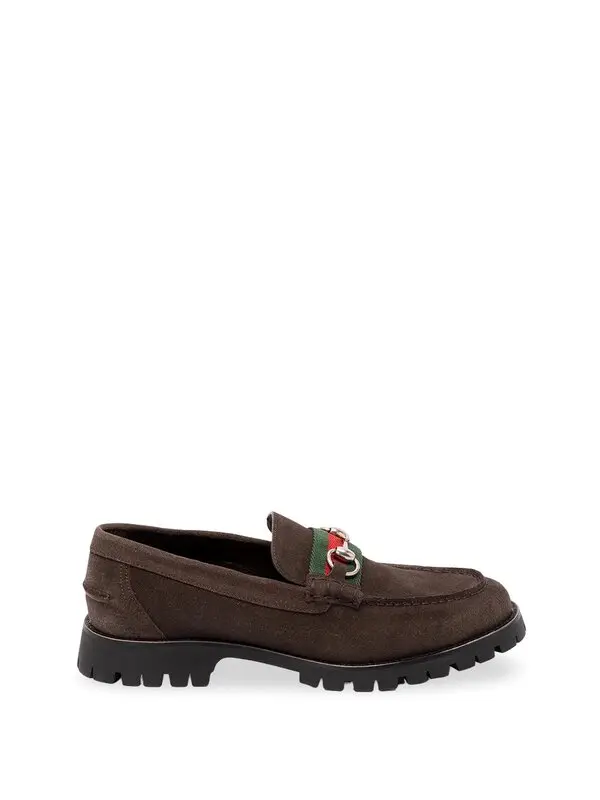 Gucci Loafers With Horsebit And Lug Sole - Multicolor