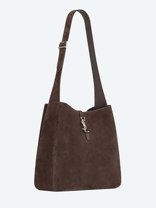 Saint Laurent Le 5 A 7 Maxi Hobo In Suede