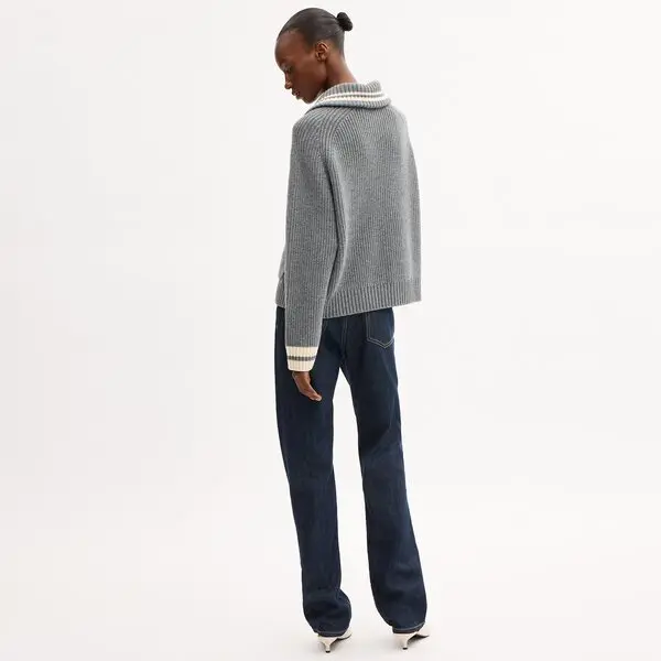 COACH OUTLET Heritage C Quarter Zip Knit Polo