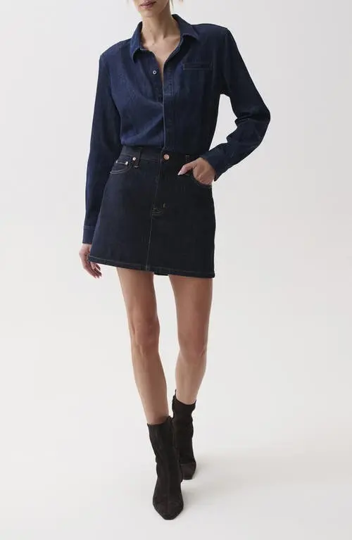 PISTOLA Pixie Denim Miniskirt - Celeste