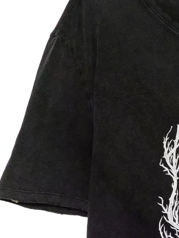 ANN DEMEULEMEESTER Graphic-print Distressed T-shirt