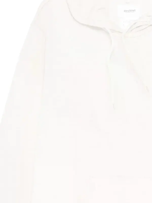 DOUBLET Embossed-logo Drawstring Hoodie