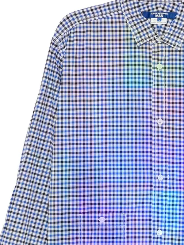 Junya Watanabe Gingham-check Panelled Shirt