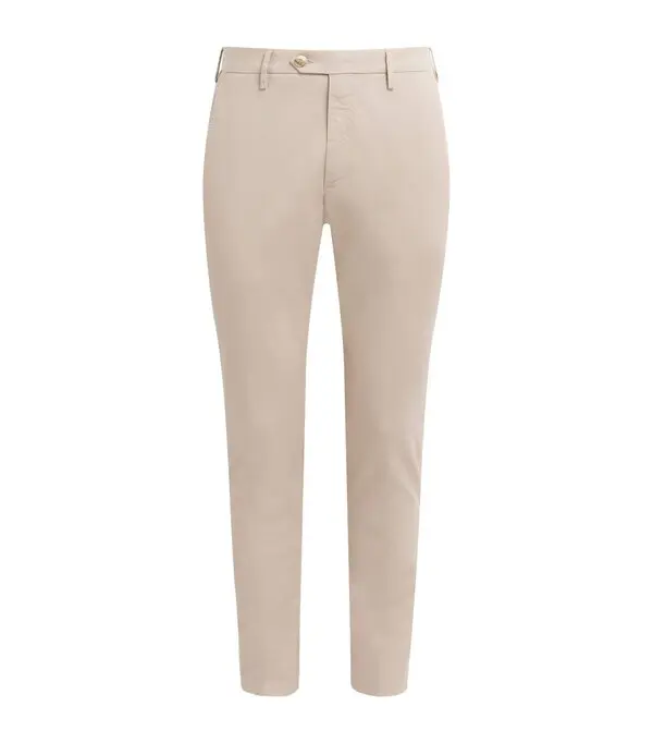 Canali Stretch-cotton Straight Chinos