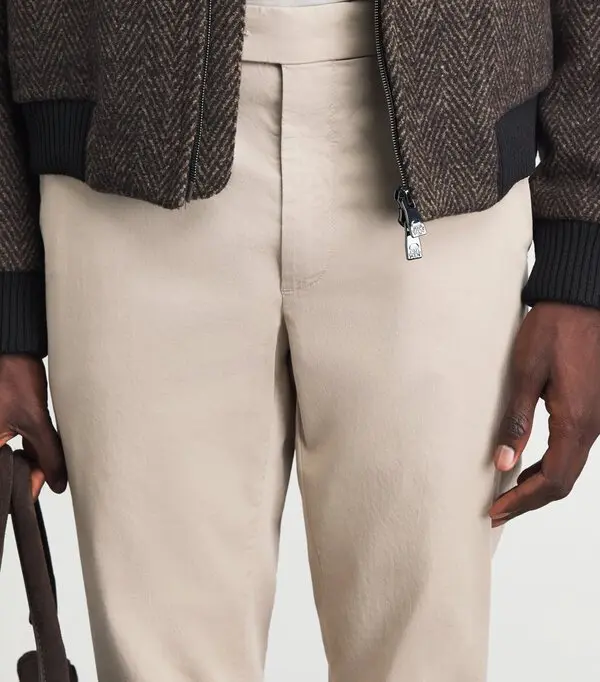 Canali Stretch-cotton Straight Chinos