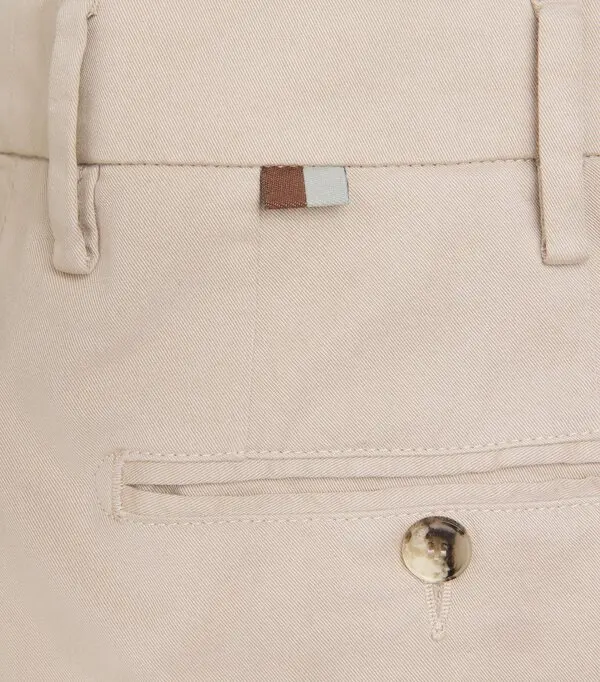 Canali Stretch-cotton Straight Chinos
