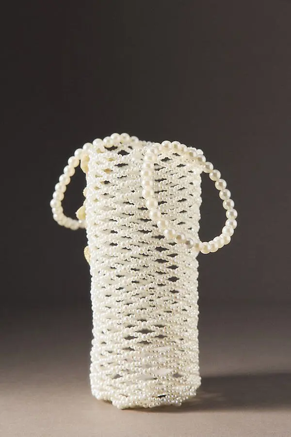 Anthropologie Pearl Bride Charm We Bag